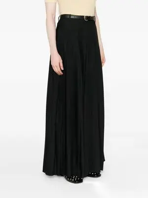 SELF-PORTRAIT Pleated Belted Skirt