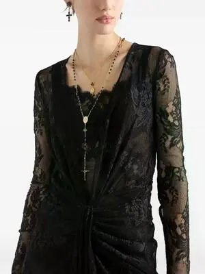 Dolce & Gabbana Lace Long-sleeve Dress