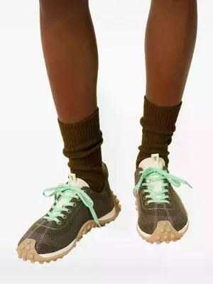 Ami Mirage Mesh Lace-up Sneakers - Green