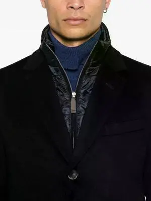 Herno Button Coat With Detachable Liner