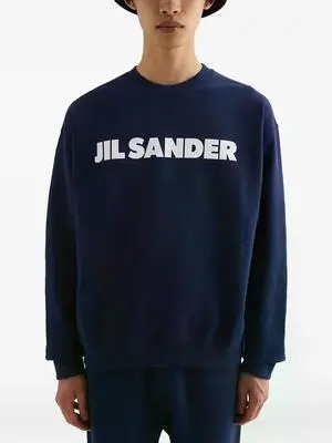 JIL SANDER Logo-print Sweatshirt - Blue