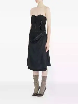 MAISON MARGIELA Strapless Midi Dress