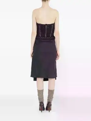 MAISON MARGIELA Strapless Midi Dress