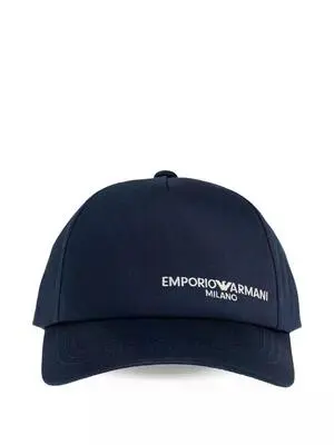 Emporio Armani Logo-embroidered Baseball Cap - Blue