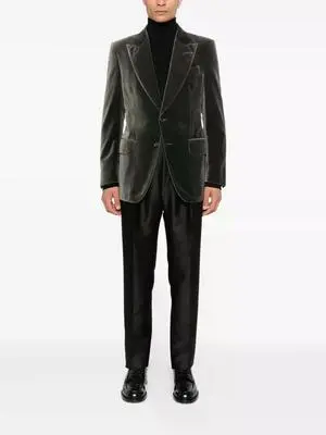TOM FORD Pleat-detail Trousers - Black