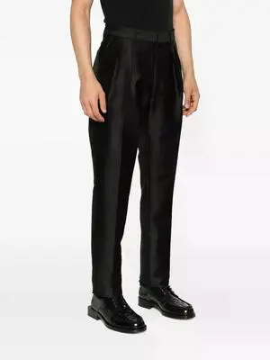 TOM FORD Pleat-detail Trousers - Black