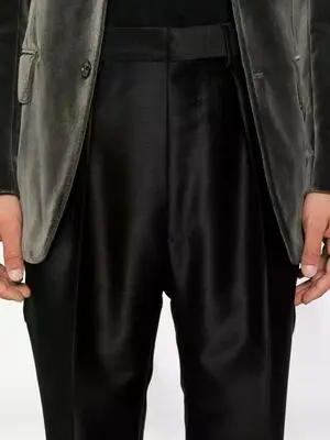 TOM FORD Pleat-detail Trousers - Black