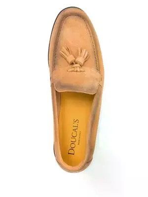 DOUCAL'S Leather Loafers - Orange