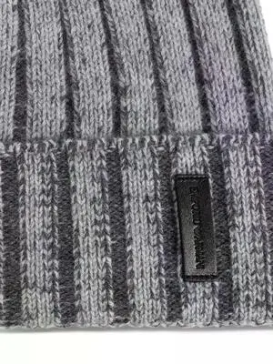 Emporio Armani Ribbed Wool Beanie