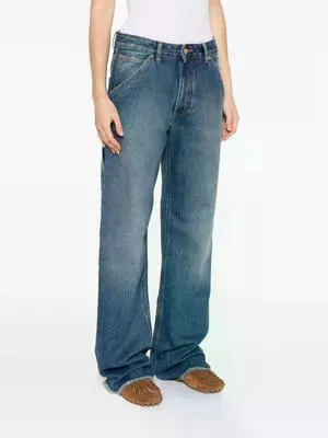 DARKPARK Frayed-hem Carpenter Jeans