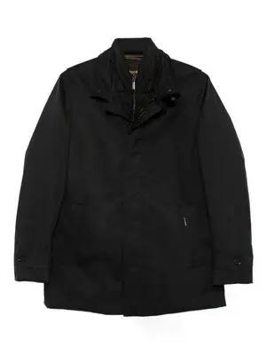 MOORER Quilted High-neck Jacket - Black