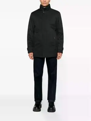 MOORER Quilted High-neck Jacket - Black