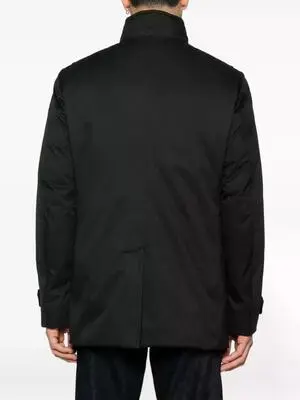 MOORER Quilted High-neck Jacket - Black