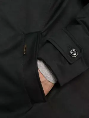 MOORER Quilted High-neck Jacket - Black