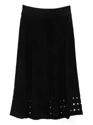 Dkny Crepe Midi Skirt