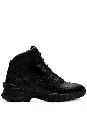 Versace Lace-up Vibram Boots