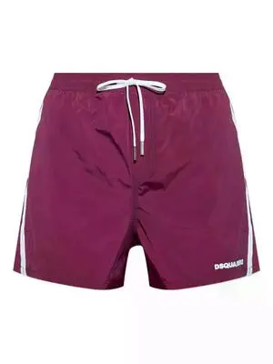 Dsquared2 Logo-embroidered Swim Shorts - Purple