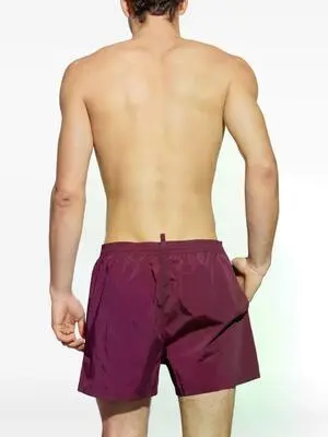 Dsquared2 Logo-embroidered Swim Shorts - Purple