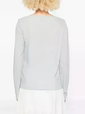 Ermanno Scervino Long-sleeve Boatneck Sweatshirt - Blue