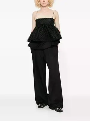 Cecilie Bahnsen 3d-detail Top - Black