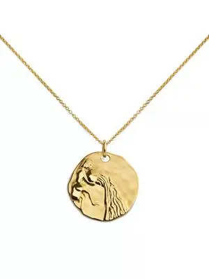 Monica Vinader Gp Zodiac Aquarius Necklace - Gold