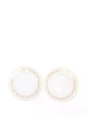 GINORI 1735 Catene Chain-link Plates - White