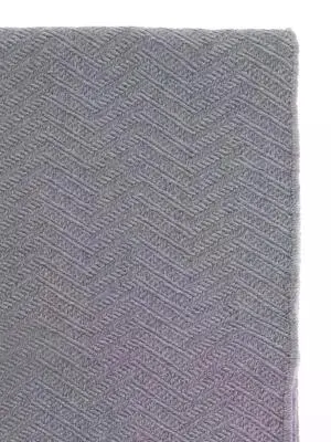 Emporio Armani Herringbone Wool Scarf