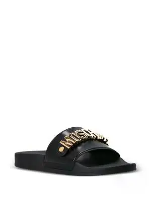 Moschino Logo-plaque Slides