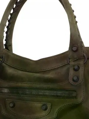 Balenciaga Medium Le City Suede Tote Bag - Brown