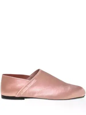 Alberta Ferretti Satin Loafers