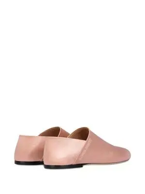 Alberta Ferretti Satin Loafers