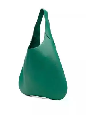 Carven Tommaso Leather Tote Bag - Green