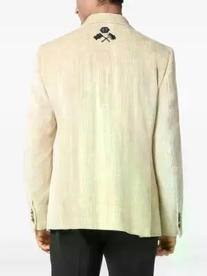Philipp Plein Embroidered Corduroy Blazer