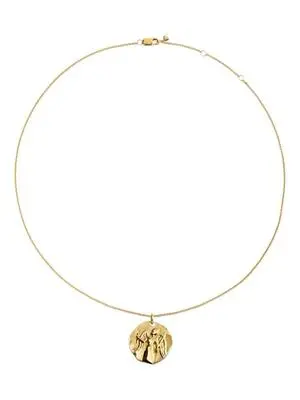 Monica Vinader Gp Zodiac Virgo Necklace - Gold