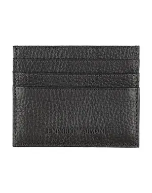 Emporio Armani Cardholder Charcoal Calfskin - Grey