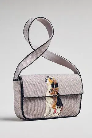 Anthropologie Fiona Beaded Animal Bag