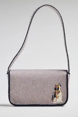 Anthropologie Fiona Beaded Animal Bag