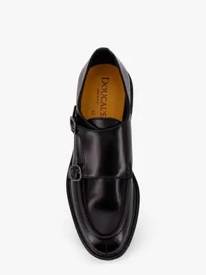 DOUCAL'S Double Buckle Leather Shoe