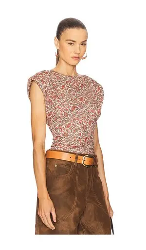 Isabel Marant Étoile Devani Printed Jersey Top