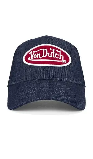 VON DUTCH Textile Trucker Hat - Navy