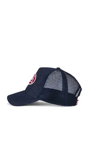 VON DUTCH Textile Trucker Hat - Navy