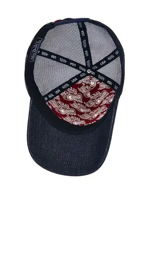 VON DUTCH Textile Trucker Hat - Navy