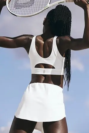 Free People Win Win Scoop Neck Sports Bra - White