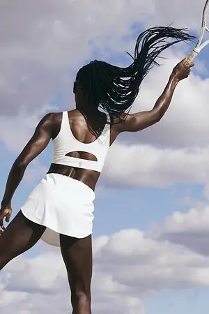 Free People Win Win Scoop Neck Sports Bra - White