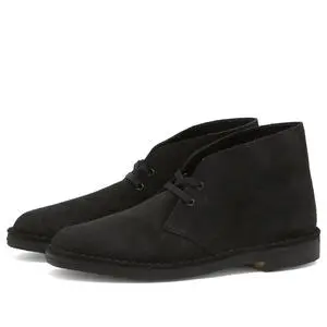Clarks Desert Boots - Black Suede