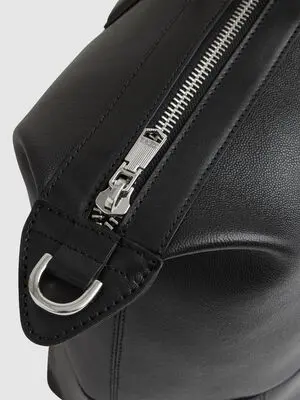 REISS Casey Micro-grain Leather Holdall