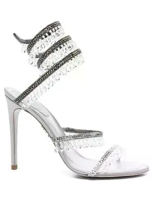 Rene Caovilla Silver Tone Shoes For Women