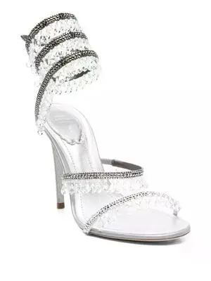 Rene Caovilla 105mm Crystal-embellished Spiral Sandals