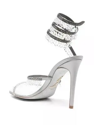 Rene Caovilla 105mm Crystal-embellished Spiral Sandals
