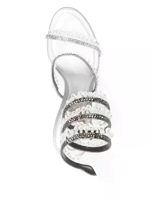 Rene Caovilla 105mm Crystal-embellished Spiral Sandals